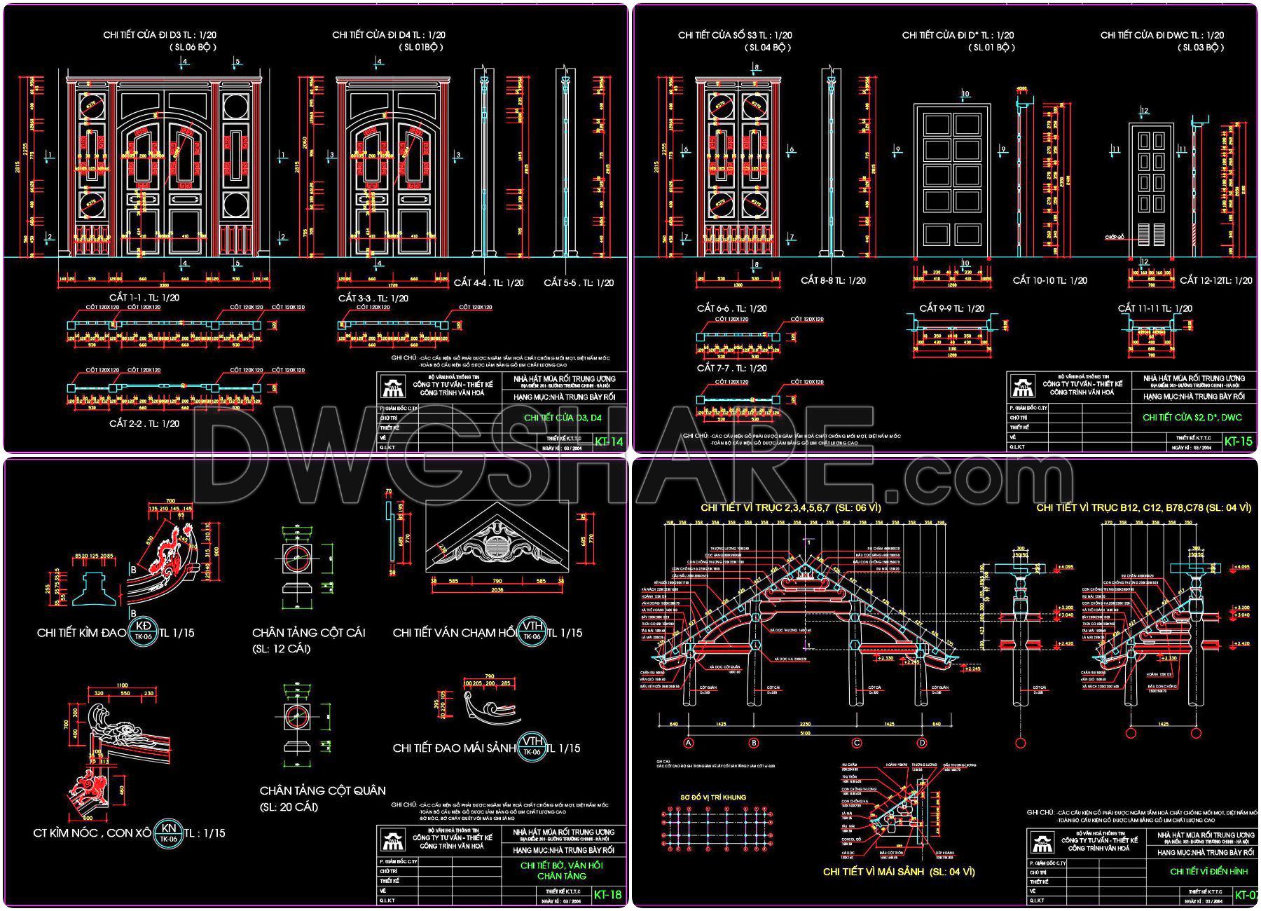 27. Download Vietnamese Water Puppet Theater CAD Drawings ...