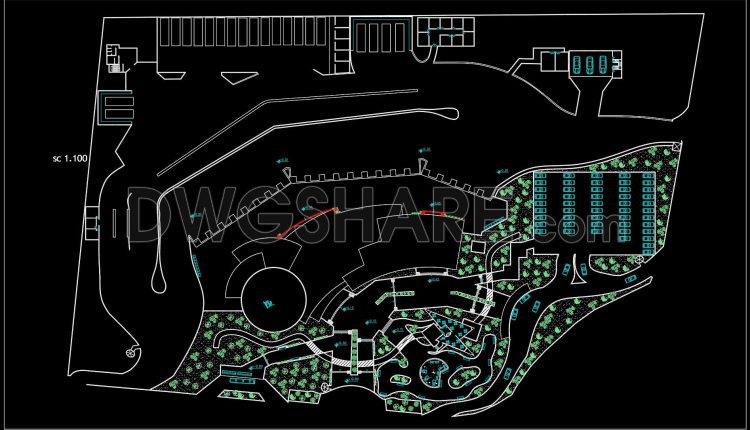 28. Free Download Modern Conference Center and Theater CAD Drawings (1 ...