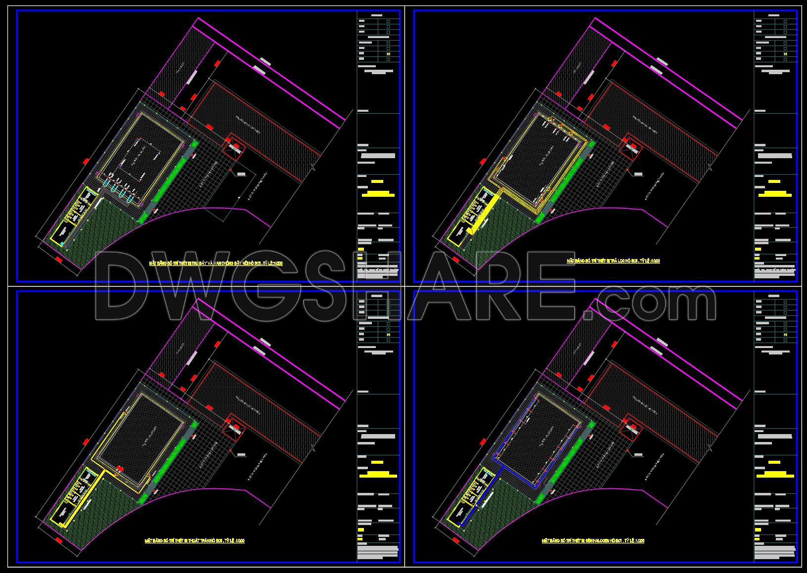 47. Download Detailed Swimming Pool Cad Drawings (22.8x31.5m) – Full ...