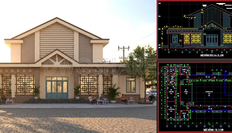47. Free Download Community Cultural House Cad Drawings – Floor Plan ...