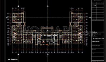27. Free Download of CAD Construction Drawings of a Six-Class Kindergarten