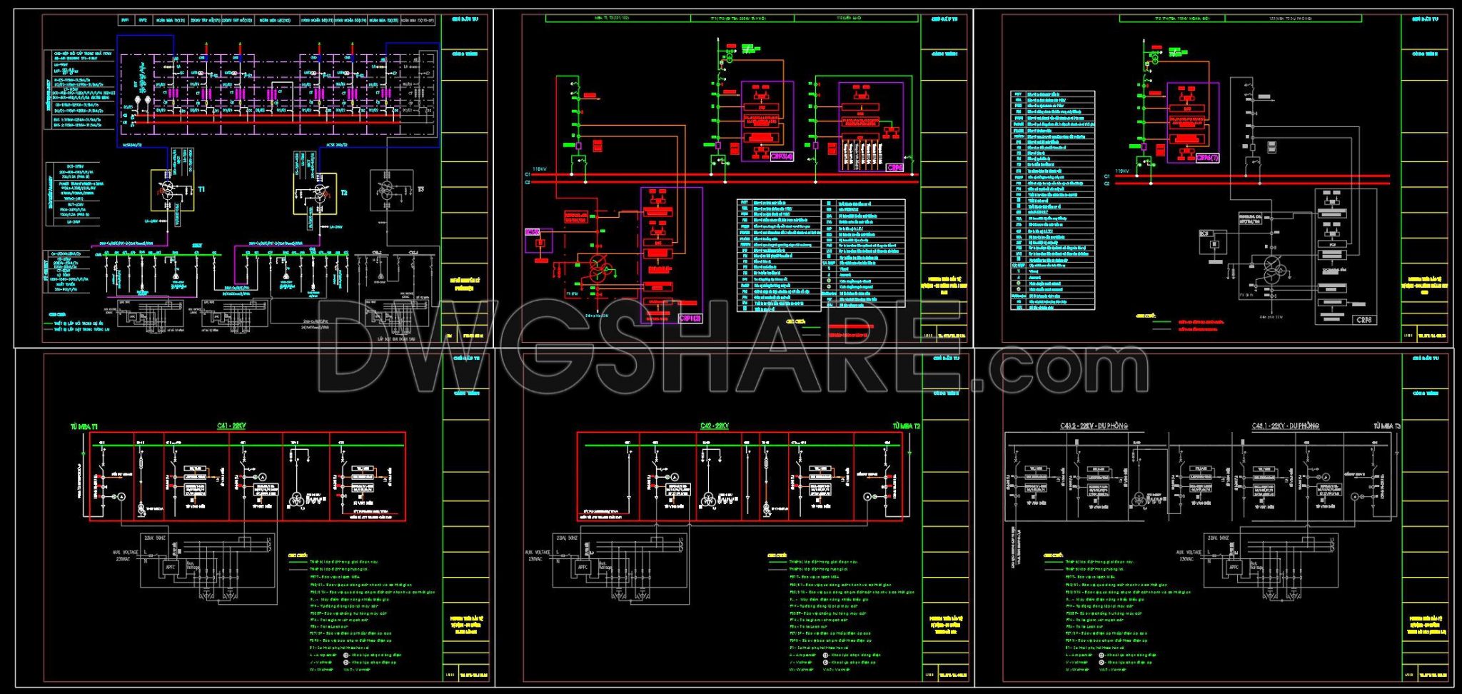 70. Free Download 110kV Underground Substation Layout CAD Drawing