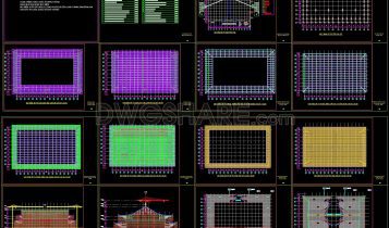 Detailed drawings of construction methods in Autocad