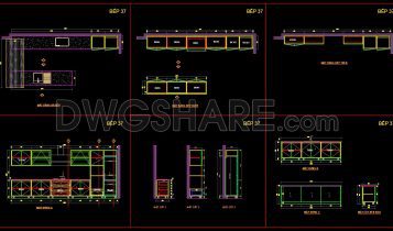 825. Free CAD Drawings of Various Window and Door Types with Multiple Sizes