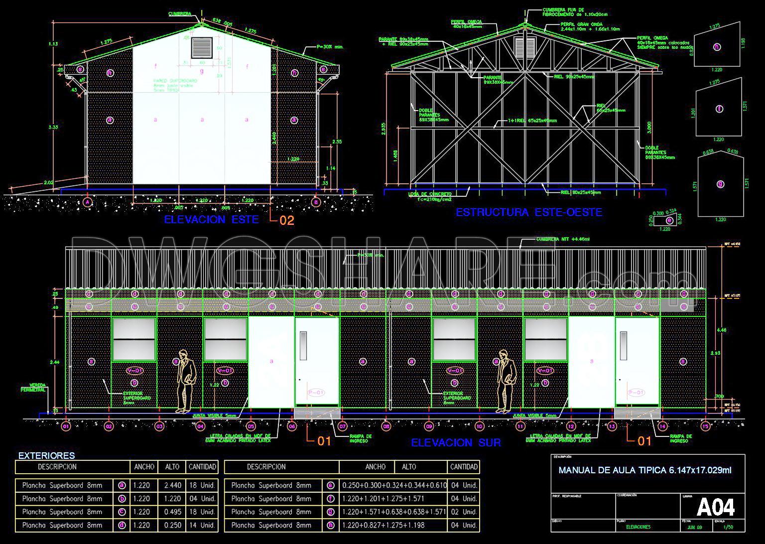 52. Download free plans for a prefabricated classroom module