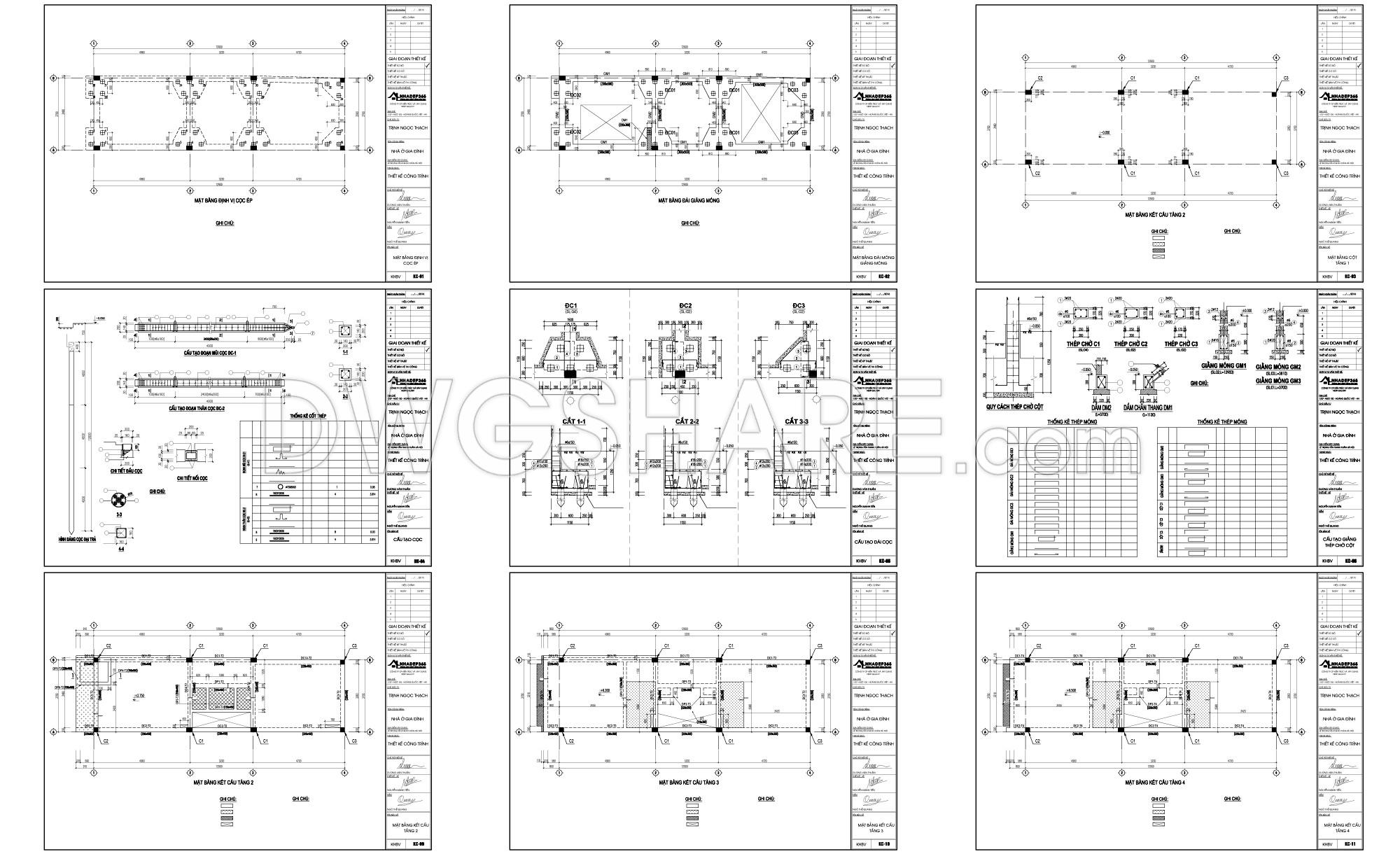 862. Download complete CAD drawings of a 5-storey house (4m x 17.8m ...