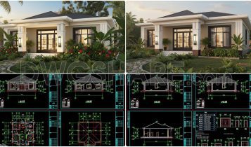 Download free architectural CAD drawings for Townhouses, Villas