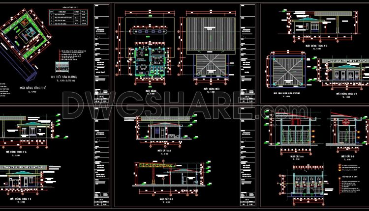 08. Download Of Gas Station Design Drawings With A Total Area Of 1,400 ...