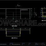 134. Download Free CAD Drawing of Living Room Console Table Design (1 ...