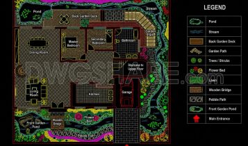 AutoCAD drawings of urban design and landscape design