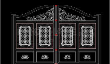 AutoCAD drawings for gate and fence designs for download