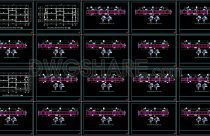 561. Free Download – Modern Rooftop Garden CAD Drawing
