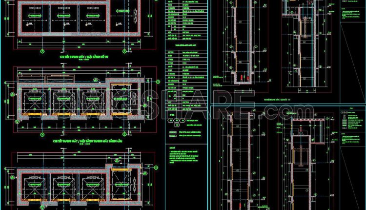 439. Free Elevator Shaft CAD Drawings – Detailed Layouts, Sections ...