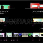 54. Free Download CAD Drawings of Floor Plans and Elevations of a ...