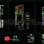 212. Free Villa Courtyard Landscape Layout CAD – Detailed Design Plan ...