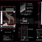 434. Free Spiral Staircase CAD Drawings – Detailed Plans, Sections ...