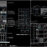 446. Architectural CAD Drawings for a 4m x 15m Modern 4-Storey House (3 ...