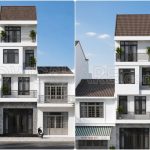 446. Architectural CAD Drawings for a 4m x 15m Modern 4-Storey House (3 ...