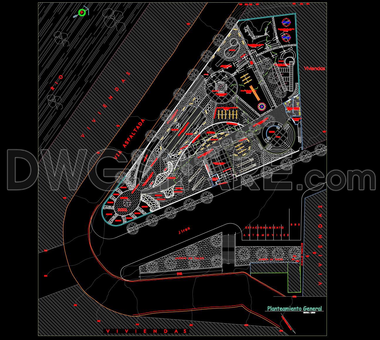 54. Download Children's Cultural Park Design CAD Drawing DWG