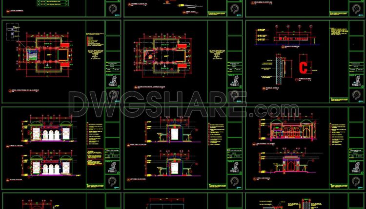 66. Restaurant Café CAD Construction Drawings – Full Design Package (2 ...