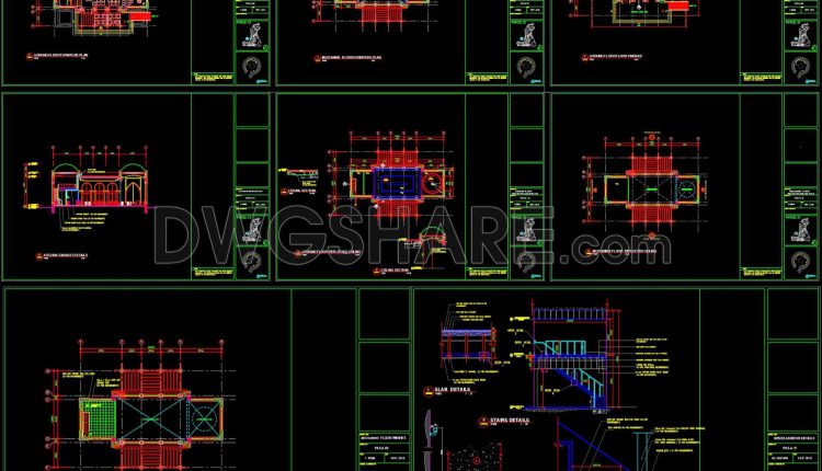66. Restaurant Café CAD Construction Drawings – Full Design Package (1 ...
