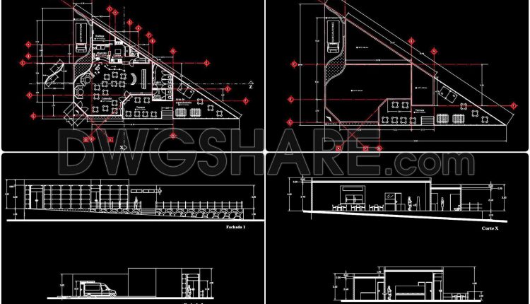 70. Free Download CAD Drawings of Restaurant – Café Floor Plans ...