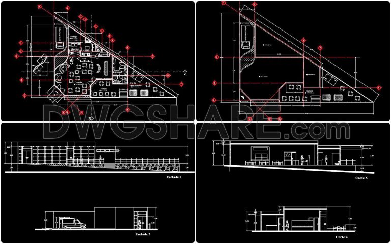 70. Free Download CAD Drawings of Restaurant – Café Floor Plans ...